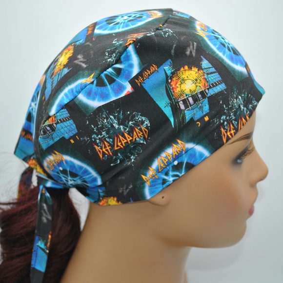 Reasonable Creations | Accessories | Def Leppard Surgical Scrub Cap ...